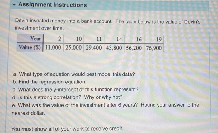 Solved Regression And Modeling With Functions Must Use
