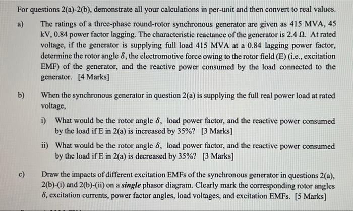 Solved a) For questions 2(a)-2(b), demonstrate all your | Chegg.com