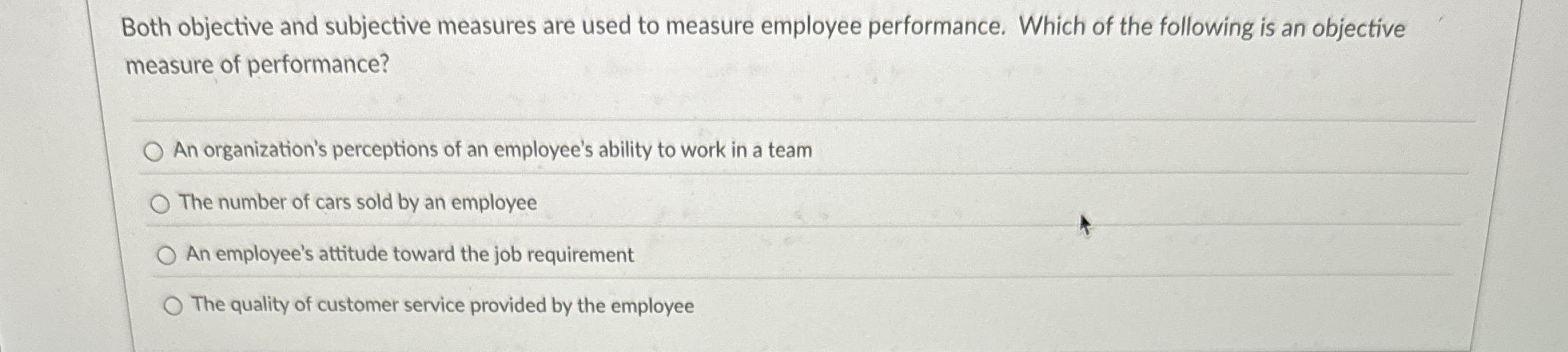 Solved Both objective and subjective measures are used to | Chegg.com