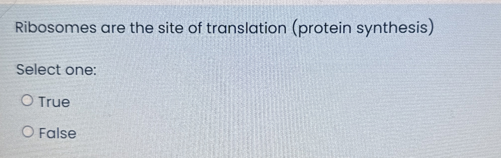 Solved Ribosomes are the site of translation (protein | Chegg.com