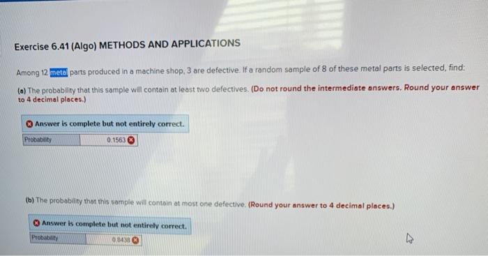 Solved Exercise 6.41 (Algo) METHODS AND APPLICATIONS Among | Chegg.com