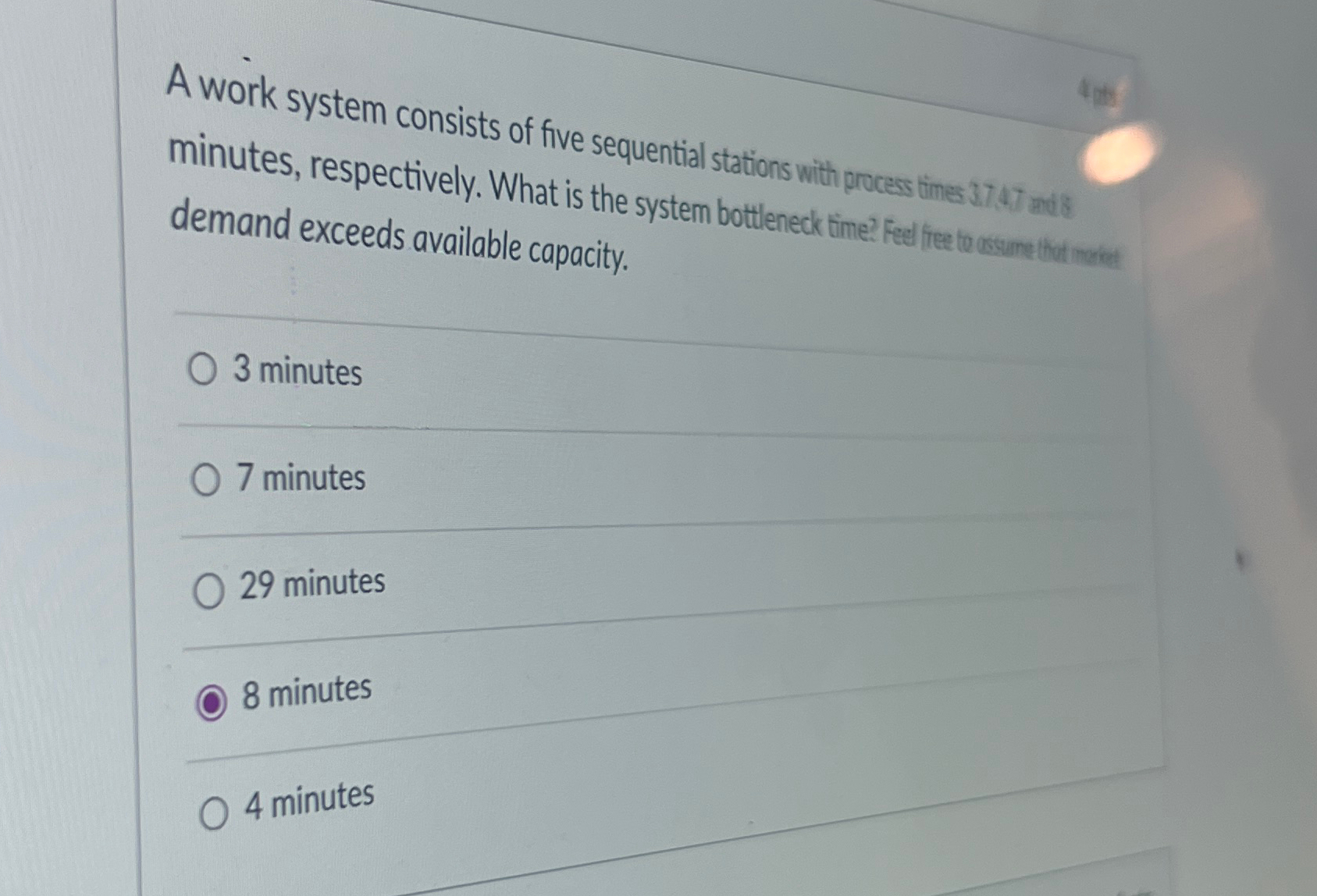 Solved A work system consists of five sequential stations | Chegg.com