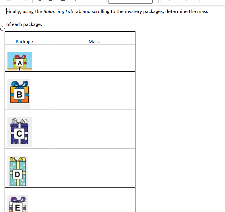 |Finally, ﻿using the Balancing Lab tab and scrolling | Chegg.com