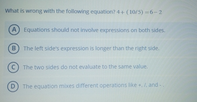 Solved What is wrong with the following equation? | Chegg.com