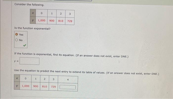 Solved Consider the following. Is the function exponential? | Chegg.com