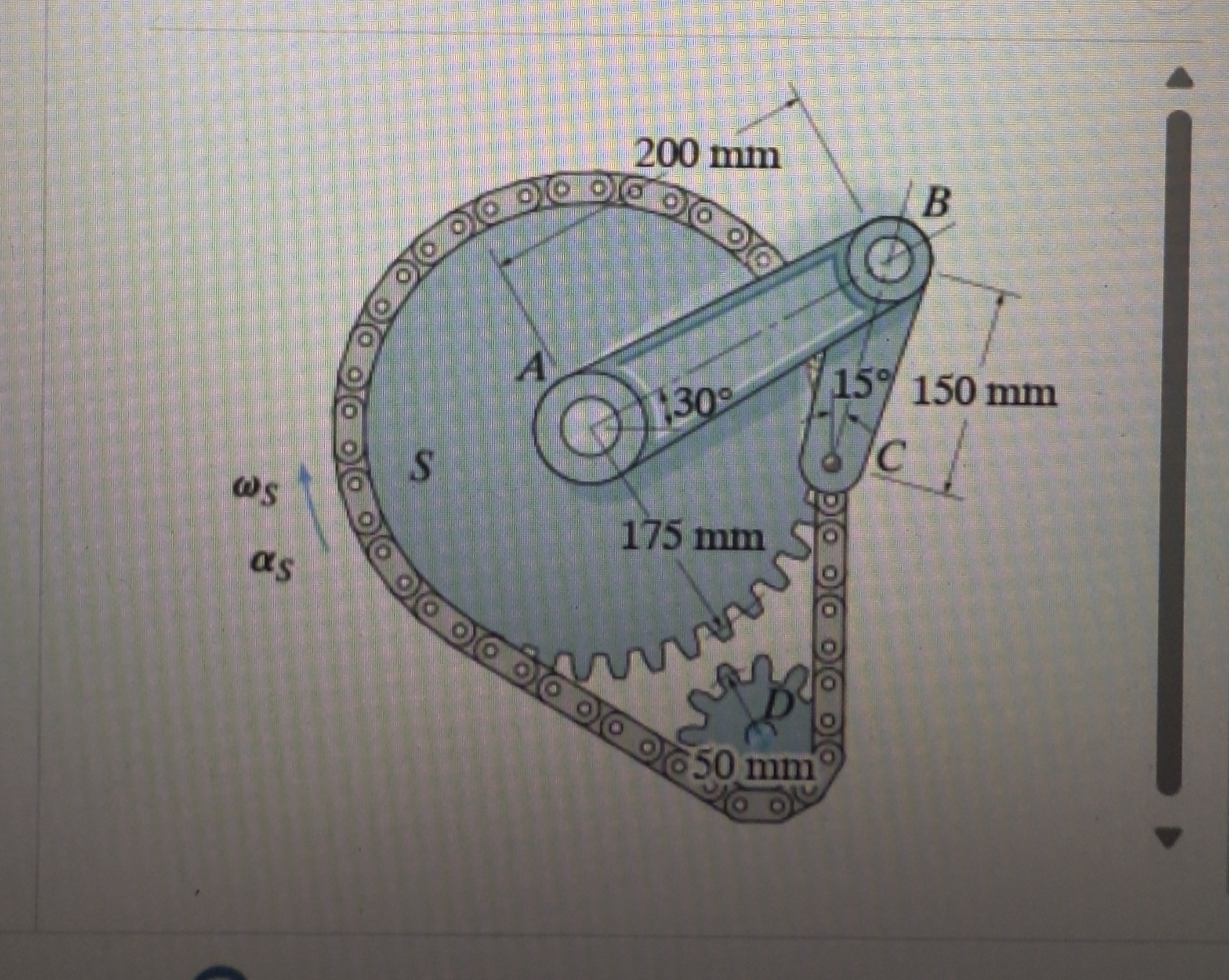 Solved The mechanism produces intermittent motion of link | Chegg.com