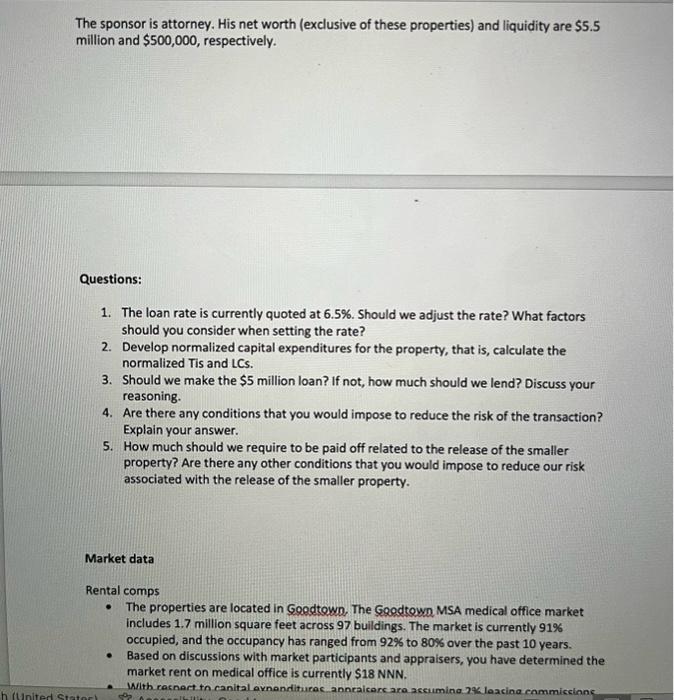 Create a spreadsheet that answers the questions | Chegg.com