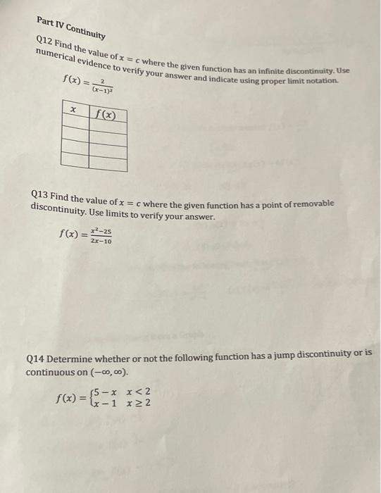 Solved For parts (c)-(e) please read the graph of f(x) (c) | Chegg.com