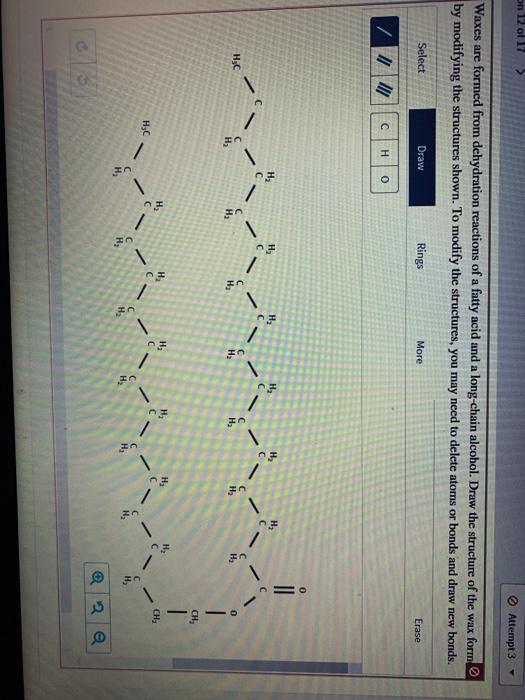 Solved on 12 of 17 > Attempt 3 - Waxes are formed from | Chegg.com
