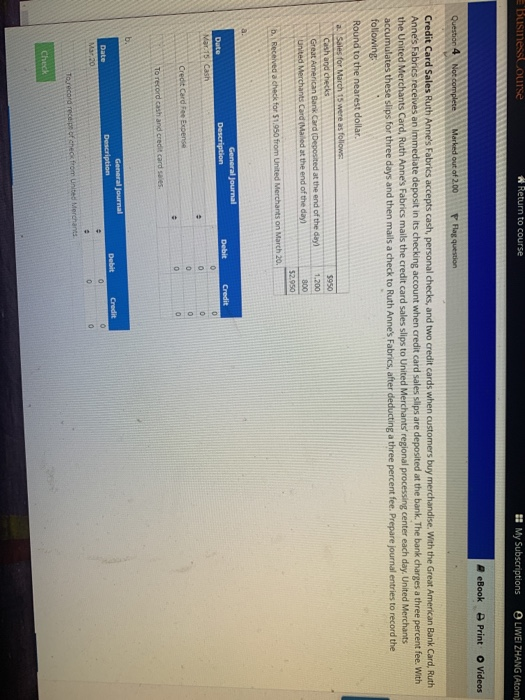Solved My Subscriptions LIWEI ZHANG (A la question eBook | Chegg.com