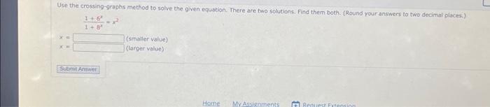 Solved Use the crossing-graphs method to solve the given | Chegg.com