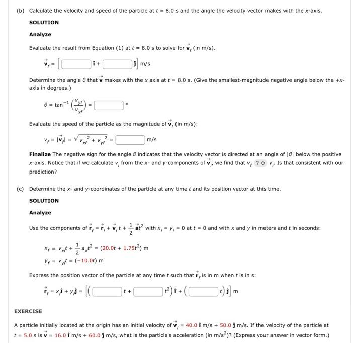 Solved A particle moves in the xy-plane, starting from the | Chegg.com