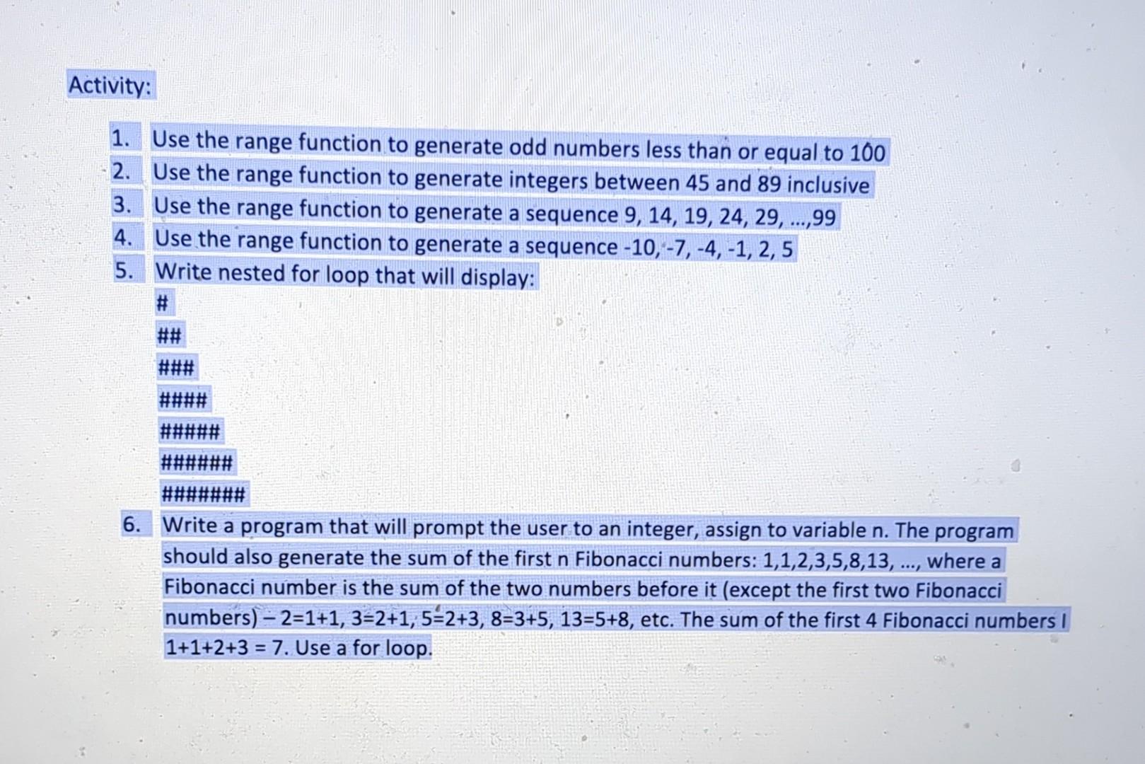 Solved Write A Program That Will Prompt The User To An 1931