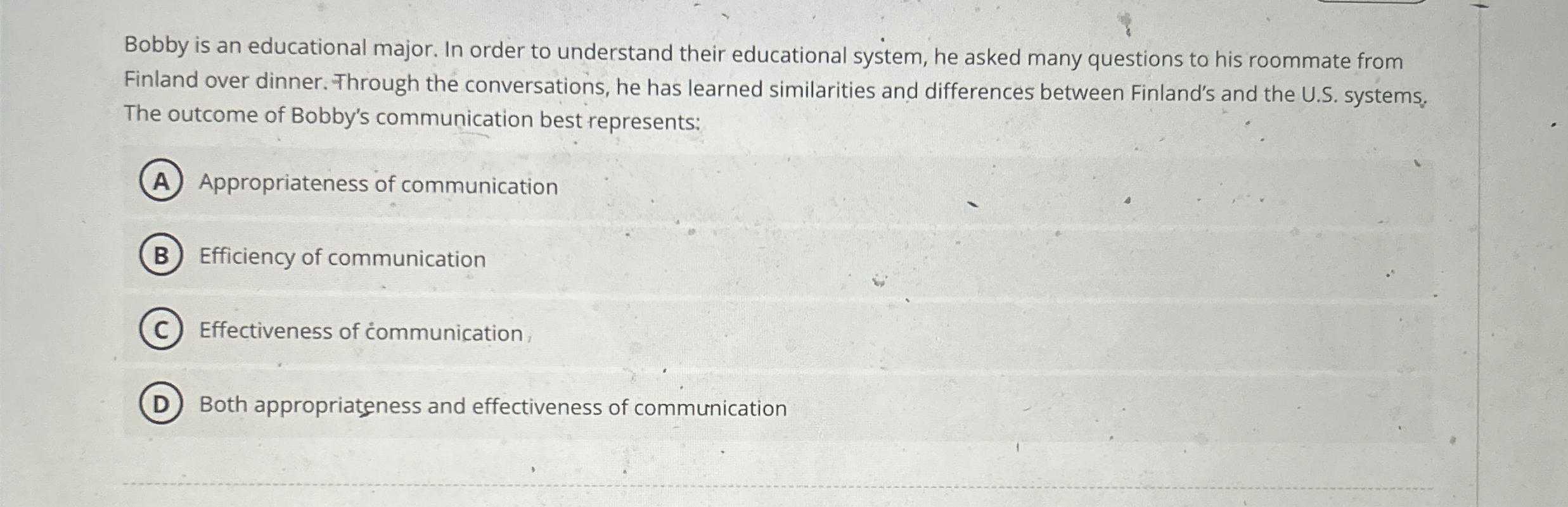 Solved Bobby is an educational major. In order to understand | Chegg.com