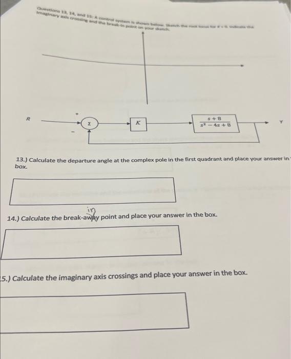 Solved 13.) Calculate the departure angle at the complex | Chegg.com