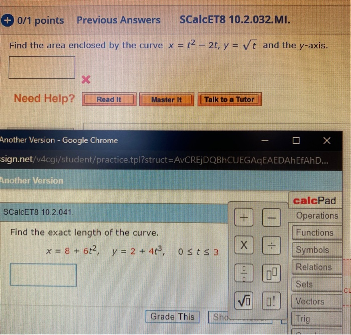 Solved + 0/1 points Previous Answers ScalcET8 10.2.032.MI. | Chegg.com