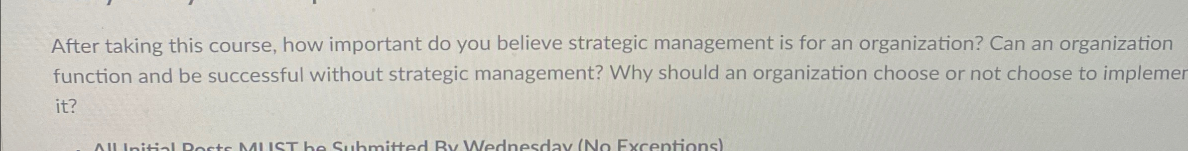 Solved After taking this course, how important do you | Chegg.com