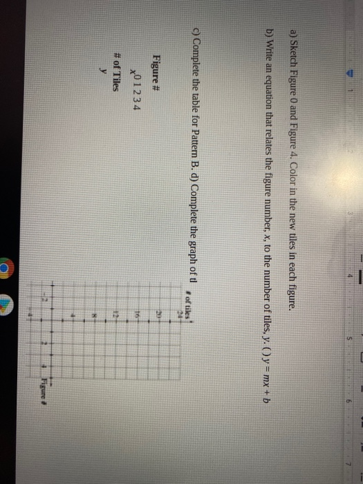Solved 1.) TILE PATTERN INVESTIGATION: Pattern A Figure 1 | Chegg.com