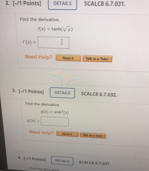 Solved 2. [-/1 Points] DETAILS SCALC8 6.7.031. Find the | Chegg.com
