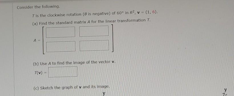 Solved Consider the following. Tis the clockwise rotation ( | Chegg.com