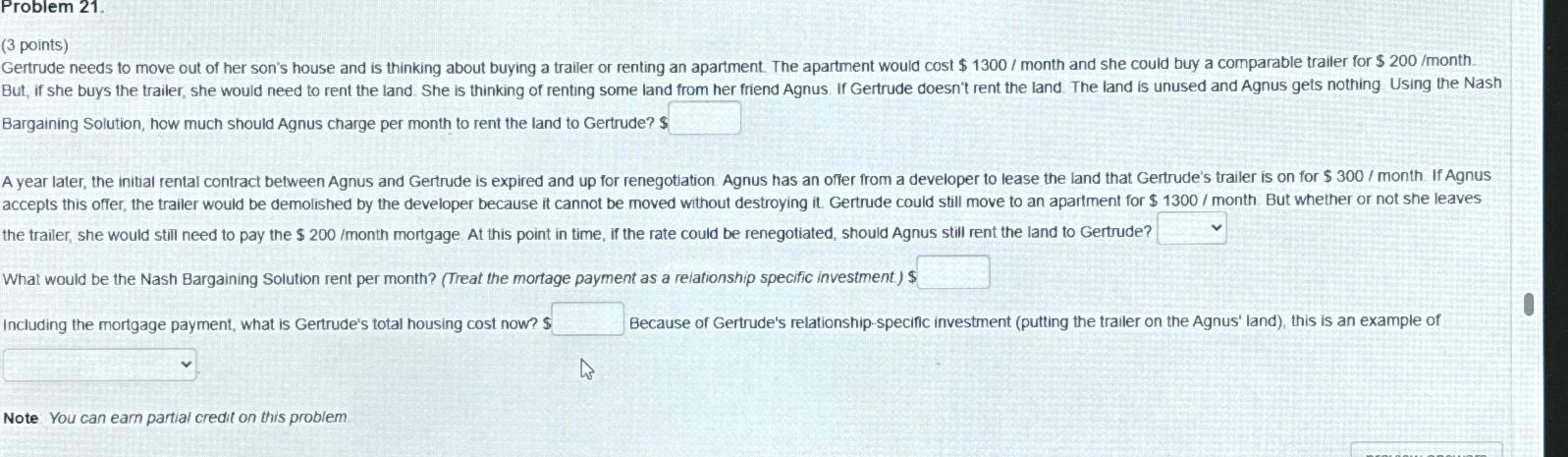 Solved Problem 21.( 3 ﻿points) ﻿Bargaining Solution, how | Chegg.com