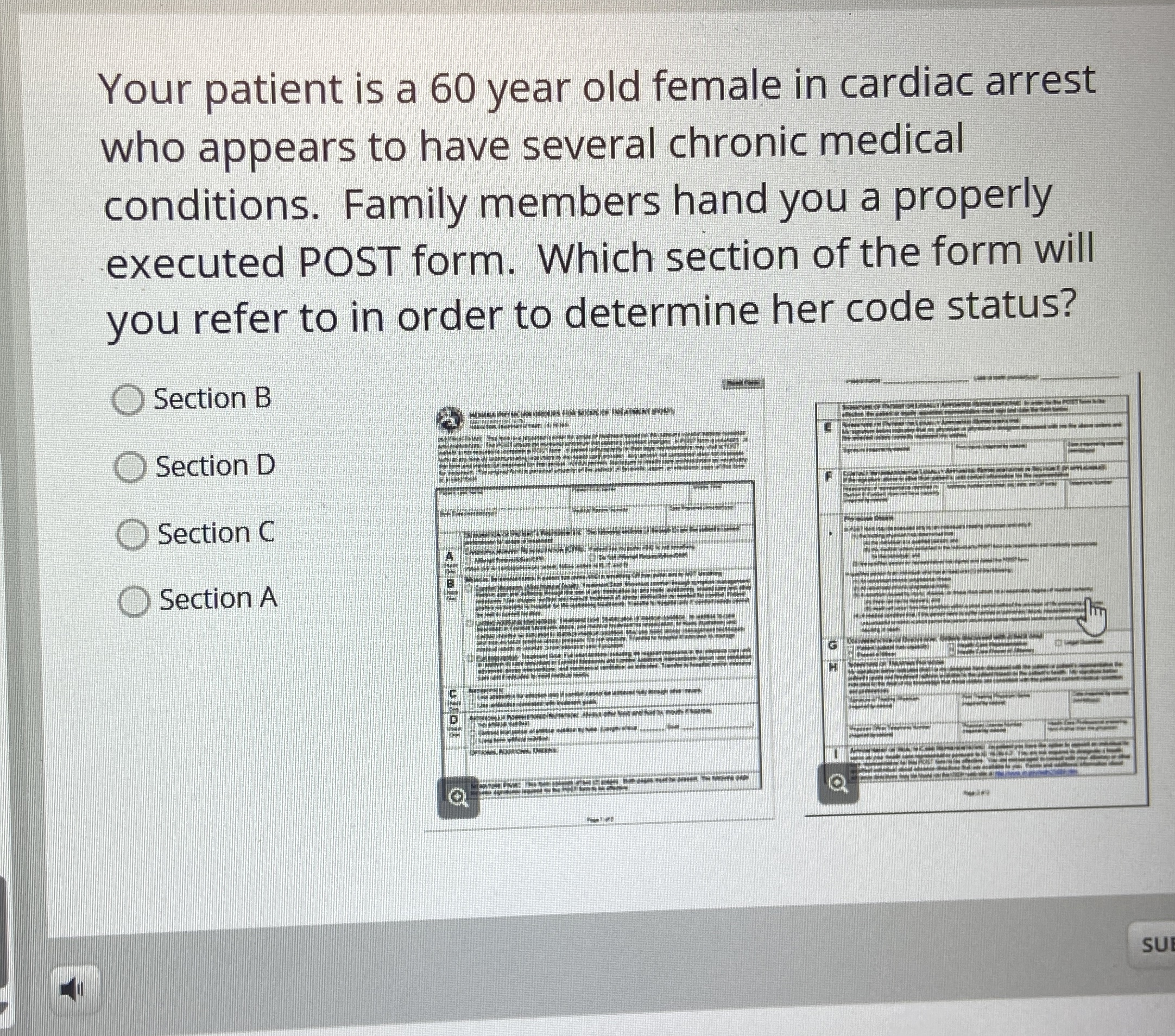Solved Your patient is a 60 ﻿year old female in cardiac | Chegg.com