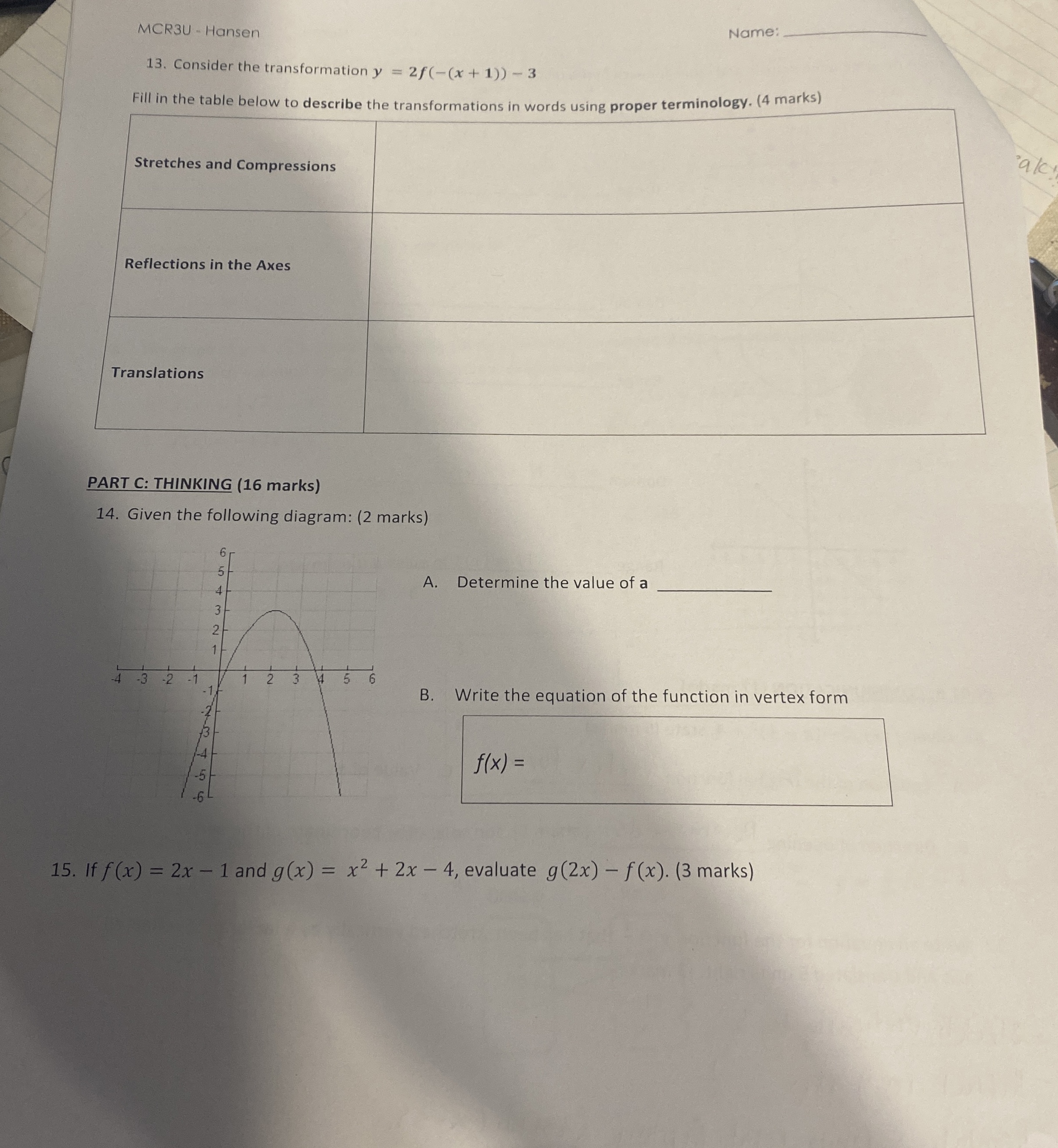 Solved ASAP HELP PLEASE. FILL THE CHART CLEARLY AND ANSWER | Chegg.com