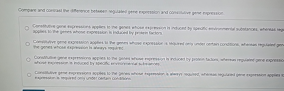 Solved Compare and contrast the difference between regulated | Chegg.com