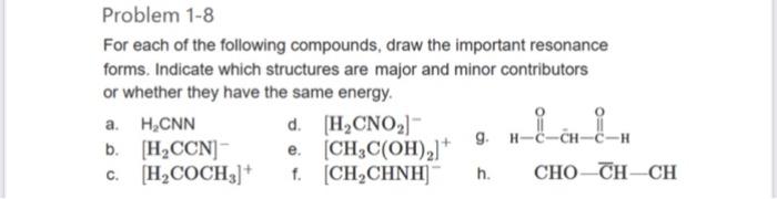 Solved For each of the following compounds, draw the | Chegg.com