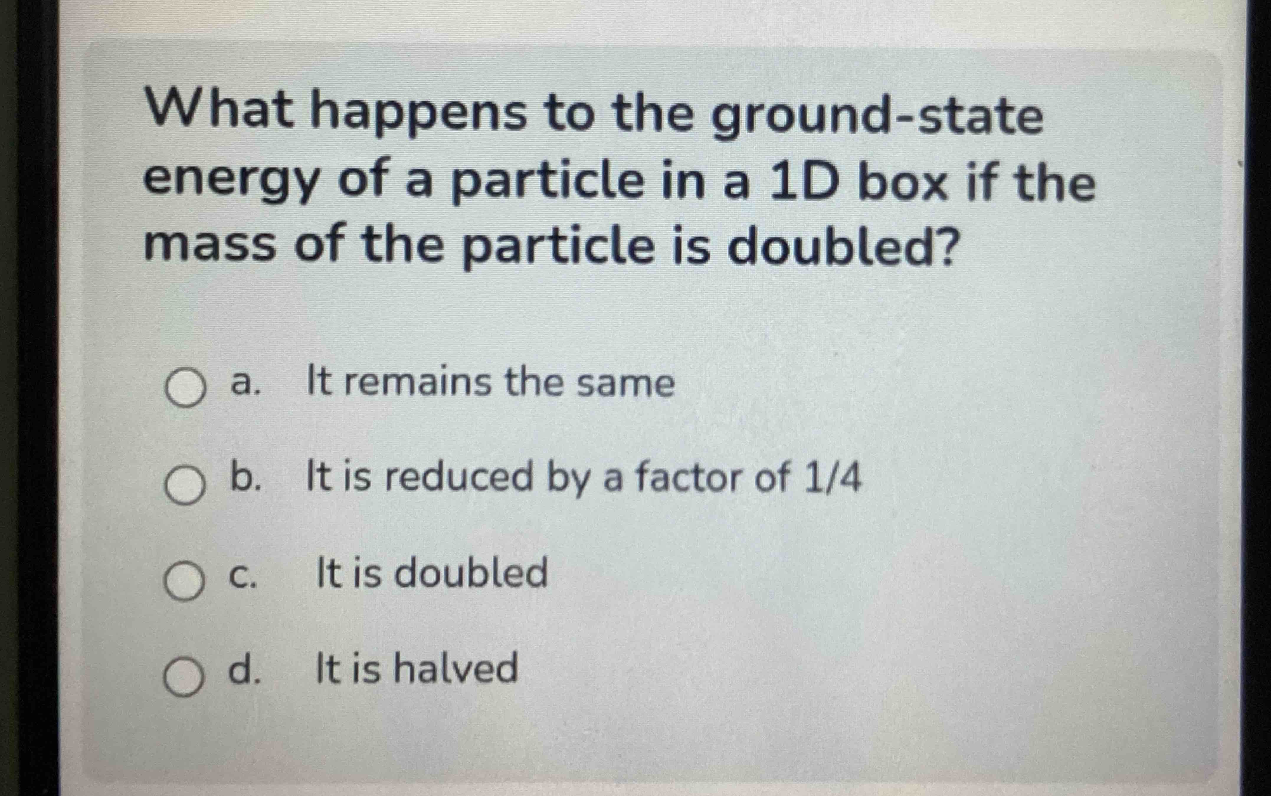 Solved What happens to the ground-state energy of a particle | Chegg.com