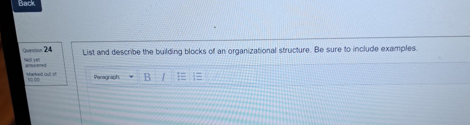 Solved BackQuestion 24Not yet answeredMarked out of | Chegg.com Solved BackQuestion 24Not yet answeredMarked out of | Chegg.com