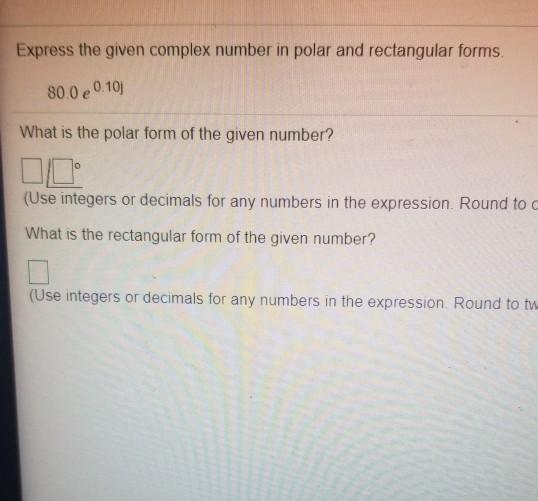 Solved Express the given complex number in polar and | Chegg.com