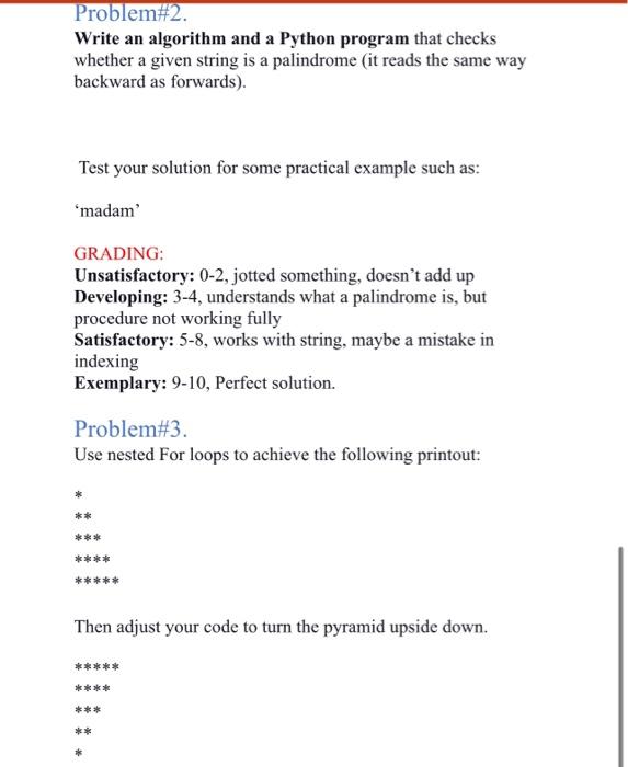 Solved Problem#1. Write a computer program that takes as | Chegg.com