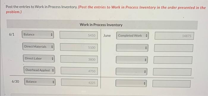 Solved Reconcile the balance in Work Process Inventory with | Chegg.com