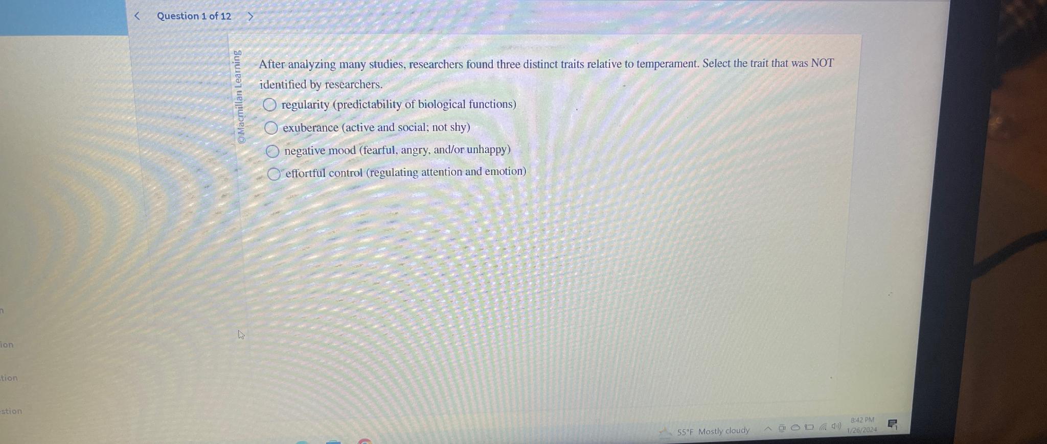 Solved Question 1 ﻿of 12After analyzing many studies, | Chegg.com