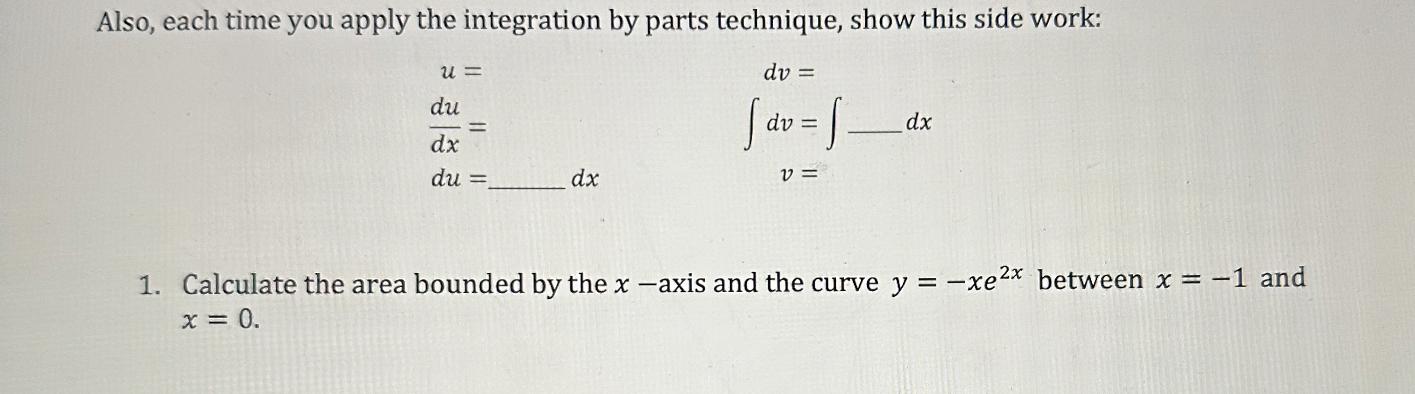 Solved Also, each time you apply the integration by parts | Chegg.com