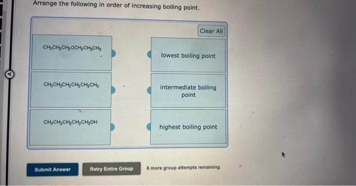 Solved Comparing the boiling points of the two compounds | Chegg.com