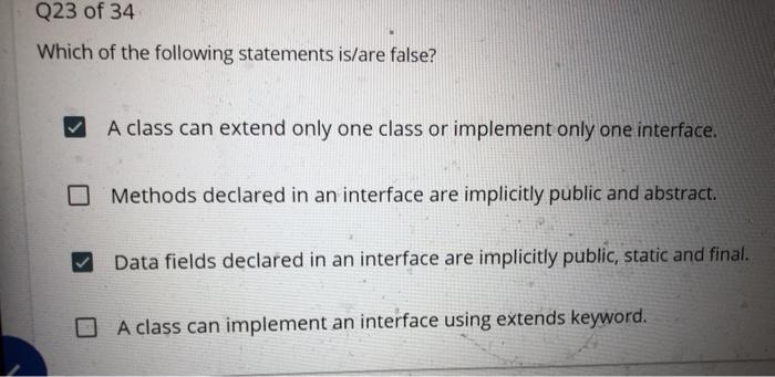 Solved Q22 of 34 What will be the output of the code given | Chegg.com