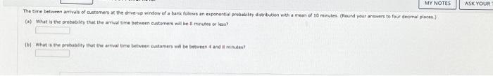 Solved (a) What is the probabiley that the amval time | Chegg.com