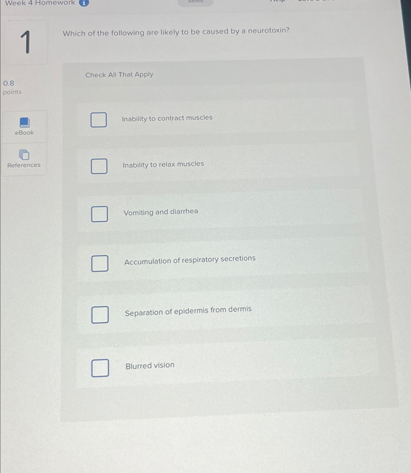 Solved Week 4 ﻿Homework i10.8 ﻿pointsReferencesWhich of the | Chegg.com