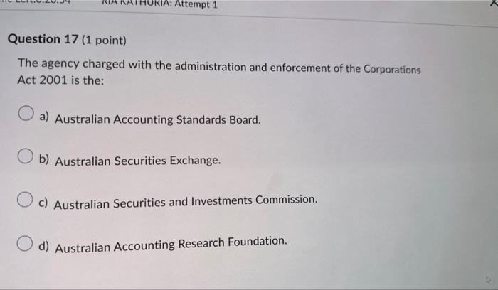 Solved The agency charged with the administration and | Chegg.com