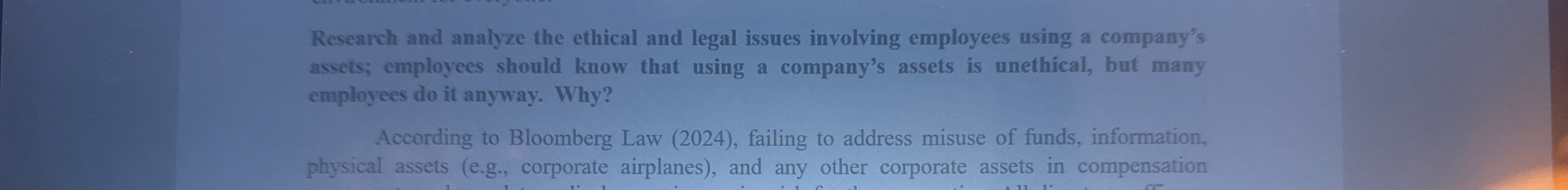 Solved Research and analyze the ethical and legal issues | Chegg.com