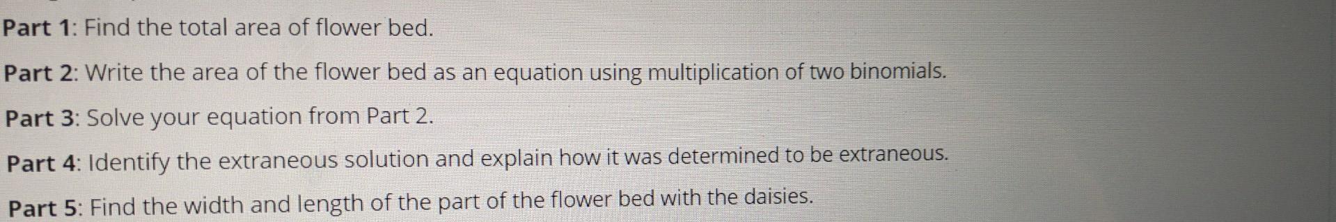 Solved You are going to plant a rectangular flower bed | Chegg.com