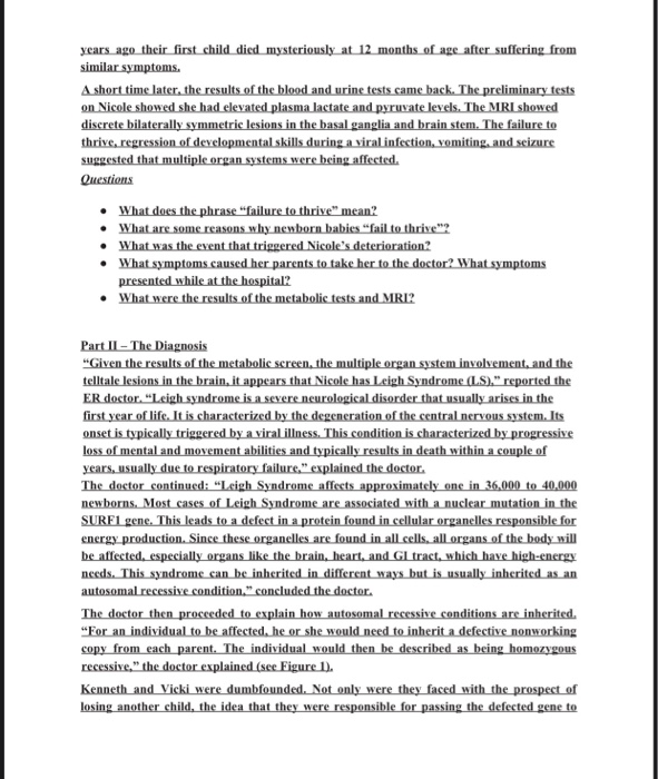 Solved: Organelle Case Study Directions: Complete This Cas... | Chegg.com