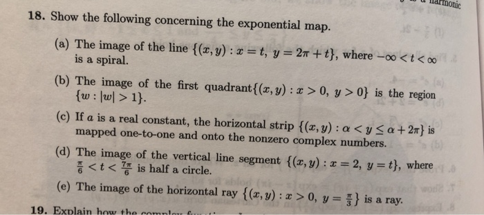 Solved 18. Show the following concerning the exponential | Chegg.com