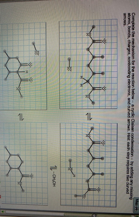 Solved Mapa Complete the mechanism for the reaction below- a | Chegg.com