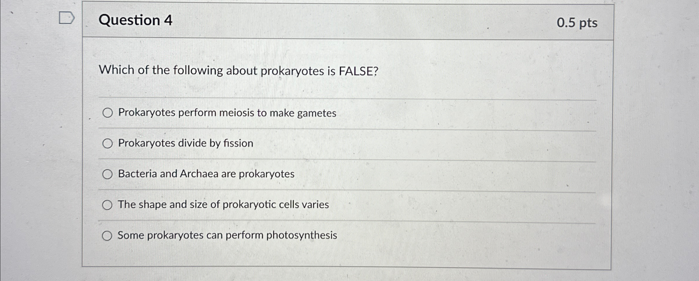 Solved Question 40.5ptsWhich of the following about | Chegg.com