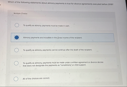 Solved Which of the following statements about almony | Chegg.com