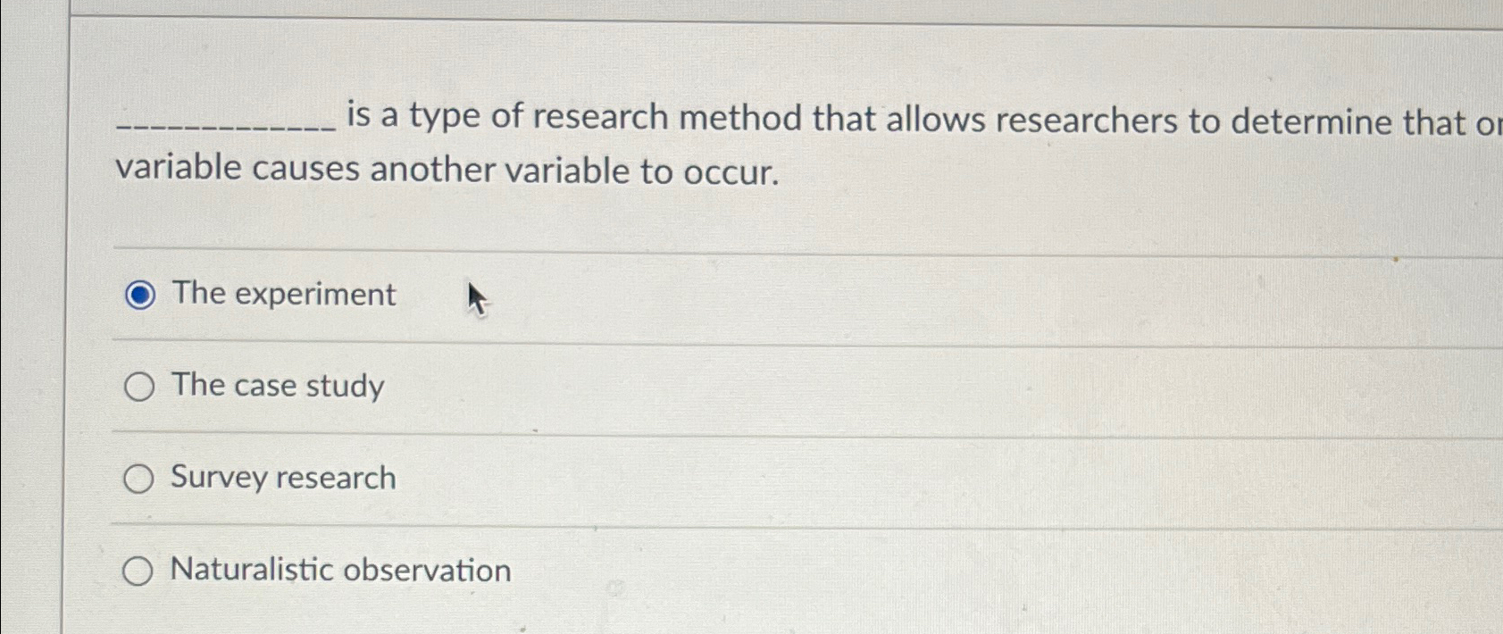 Solved is a type of research method that allows researchers | Chegg.com