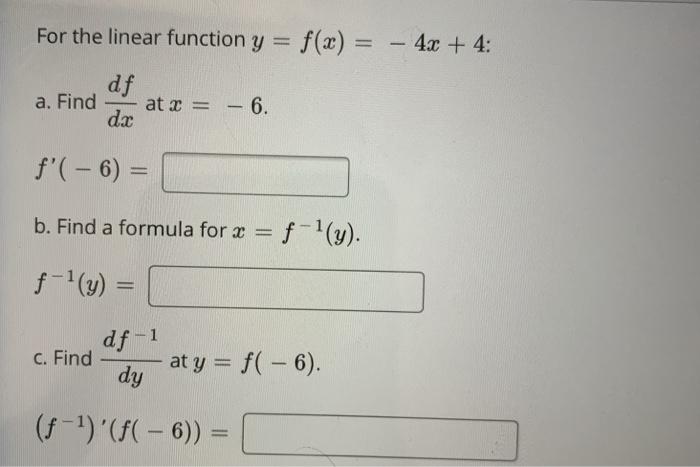 Solved df 1 For the function y = f(x) = x2 + 2x - 3, x > - | Chegg.com